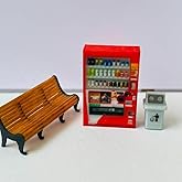 Amazon.co.jp: 自動販売機 【VM-001-024】 1/24 ミニチュア ジオラマ 自販機 ゴミ箱 空き缶入れ 鉄道模型 住宅 ...