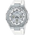 Amazon.co.jp: [カシオ]CASIO Gショック ジーショック メンズ 電池交換不要！電波ソーラー 高機能 アナデジ ホワイト 白 ...