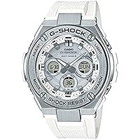Amazon.co.jp: [カシオ]CASIO Gショック ジーショック メンズ 電池交換不要！電波ソーラー 高機能 アナデジ ホワイト 白 ...