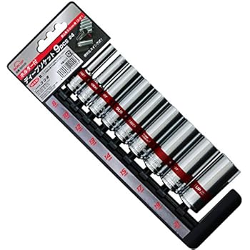 Amazon | SK11 セミディープソケットセット 差込角 9.5mm (3/8インチ) 8・10・12・13・14・15・17・19mm SHS308SD | DIY・工具・ガーデン