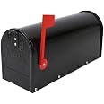 Mailbox Letterbox Black US Style Vintage American Mail Letter Box ...