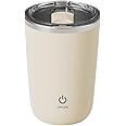 Amazon | FLYILIA 自動かき混ぜカップ ステンレスタンブラー USB充電 350ml 12oz 防水等級IPX6 オートミキシングマグカップ 自動攪拌カップ 自動ミキサーカップ ...