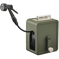 Amazon.co.jp: アイリスオーヤマ ホースリール 15m フルカバーコンパクトホースリール FCH-15MP カーキ 省スペース コンパクト 軽量: ホビー