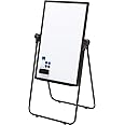Amazon.co.jp: イーサプライ ホワイトボード 折りたたみ 両面 45×75cm スタンド 脚付き マグネット 無段階高さ調整 縦型 回転 イーゼル セミナー 勉強 EEX-WD03 ...