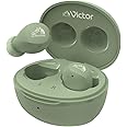 Amazon.co.jp: JVCケンウッド Victor HA-A6T-G ワイヤレスイヤホン Bluetooth Ver.5.4 合計23時間再生 マイク付き 小型 軽量 防水 グリーン ...