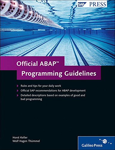 Amazon | Official Abap Programming Guidelines | Keller, Horst, Thuemmel, Wolf | Object-Oriented ...