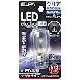 Amazon | ELPA LEDナツメ球 口金直径12mm クリア昼白色 LDT1CN-G-E12-G105 | エルパ(Elpa) | LED電球