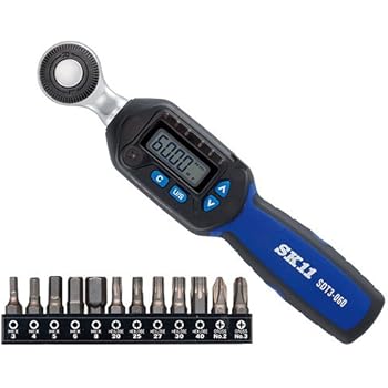 Amazon | SK11 デジタルトルクレンチ ビット12種+ビットアダプターソケット付きセット SDT3-060SET | ソケットレンチ
