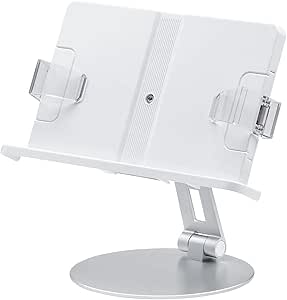 Amazon.co.jp: イーサプライ ブックスタンド 書見台 置き型 回転 A4見開き タブレット レシピ本 耐荷重1.5kg 角度調整 卓上 読書台 EEX-BKST02 : 文房具 ...