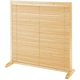 Amazon｜弘益 koeki 1連パーティション 衝立 JP-LB1 ブラウン W119×D40×H119 cm｜間仕切り・スクリーン オンライン通販