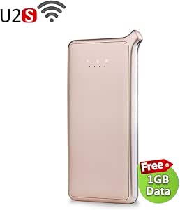 Amazon | GlocalMe U2S モバイル Wi-Fi ルーター 1.1ギガ分のグローバルデータパック付け 高速4G LTE ポケットwifi simフリー 世界140国・地区以上 ...