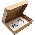 Amazon.co.jp: アースダンボール 段ボール 60サイズ A5 厚さ5cm 10枚 薄型 クラフトボックス 梱包 箱 ID0275 ...