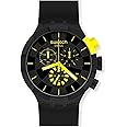 Amazon.co.jp: [スウォッチ] 腕時計 スウォッチ SWATCH BIG BOLD CHRONO SB02B403 ブラック ...