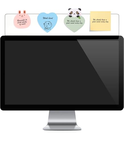 Screen Side Organizer Monitor Memo Board,Multifunction Sticky Note ...
