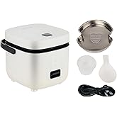 Portable Mini Rice Cooker 1 Cup, 1.5L Non stick Electric Hot Pot, Over ...