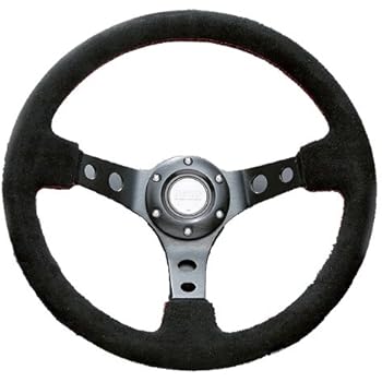 Amazon | fortune(フォーチューン) D1 SPEC DEEP70 バックスキン ディープコーンステアリング 33パイ レッドステッチ DSC-70330BSRE ...