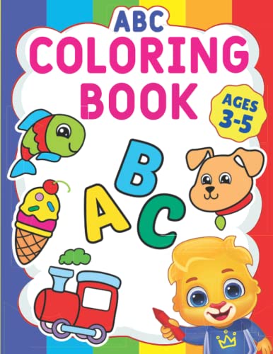 Amazon | ABC Coloring Book: Color 100+ Animals, Birds, Vehicles, Fruits ...
