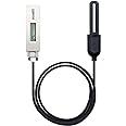 ECOWITT WH51L Soil Moisture Sensor with 1m/3.28ft PVC Wire Probe, LCD ...