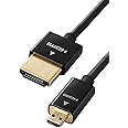 Amazon | エレコム micro HDMI ケーブル 1.5m 4K × 2K対応 スーパースリム ブラック DGW-HD14SSU15BK | エレコム(ELECOM) | HDMIケーブル