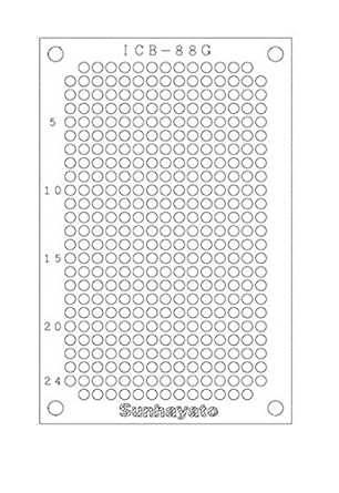 Amazon | サンハヤト 小型ユニバーサル基板 ICB-88G | 基板 | 産業・研究開発用品 通販