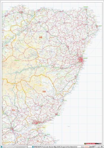 Amazon | XYZ Postcode Sector Map - (S)20 - Angus & Aberdeenshire ...