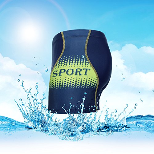 Beuwayb 유 웨이 수영경기 수영복 수영 팬츠 스패츠spats형 수영복 스윔 웨어 맨즈 휘트니스 휘트니스 서프 팬츠 흡한 속건 경기 용수륙 양용 남성용 재팬박스