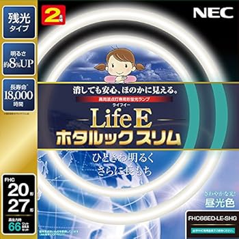 Amazon | NEC 丸形スリム蛍光灯(FHC) ホタルックスリムα 86W 27形+34形パック品 昼光色 FHC86EDF-SHG-A | NEC | ホーム＆キッチン