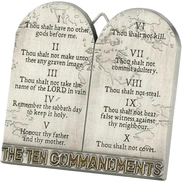 Wall Crosses Dicksons The Ten Commandments Antiqued Filigree 9 Inch ...