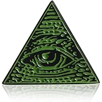 Amazon | Don Flyee イルミナティ 秘密結社 フリーメイソン ピンバッジ ピンズ バタフライクラッチ 合金製 C0033 | バッジ | おもちゃ