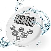 Amazon｜dretec(ドリテック) 【ヒートショック対策】 防水タイマー付温度計「おんどケア」 マグネット 防滴 IPX4 ホワイト｜キッチンタイマー オンライン通販