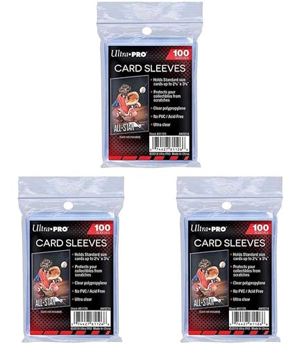 Trading Card Sleeves Premium Card Sleeves (100ct) For Standard Size ...