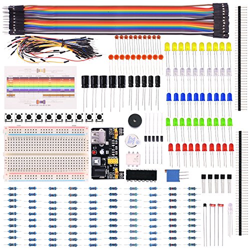 Kuman Arduino용 키트 케이블 저항 콘덴서led 포 텐쇼메타전압계 Arduino Uno R3 Mega2560