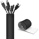 Cable Management Sleeve, JOTO Cord Management System for TV/Computer ...