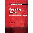 Amazon | Beginning Syntax (Cambridge Textbooks in Linguistics) | Roberts, Ian | Words & Language