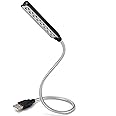 Daffodil ULT05 USB Keyboard Light 8 LED Bulbs with Flexible Gooseneck Night Light Attachment for ...