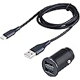 Amazon | セイワ(SEIWA) 車内用品 DCパワープラグ A×2+A to Cケーブル D620 DC充電器 USB Type-Aポート×2(5V/2.4A)&USBケーブル ...