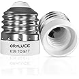 Amazon.co.jp: ORALUCE E26-E17 口金交換アダプター e26 e17 変換ソケット e17 電球ソケット 取付簡単 2個セット : ホーム＆キッチン