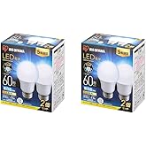 Amazon | 【E26】アイリスオーヤマ LED電球 60W形相当 昼白色 口金直径26mm 広配光 2個パック 密閉器具対応 LDA7N-G-6T62P | アイリスオーヤマ(IRIS ...