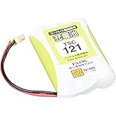 Amazon | エルパ (ELPA) 大容量長持ち充電池 パナソニック他同等品 3.6V 800mAh ニッケル水素充電池 TSA-025 | エルパ(ELPA) | 充電式電池
