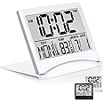 Betus Digital Travel Alarm Clock - Foldable Calendar & Temperature ...