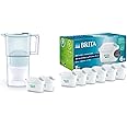 Amazon｜【セット買い】ブリタ 浄水器 ポット型 PFOS/PFOA除去試験済 ろ過水容量:1.15L(全容量:2.2L)【日本正規品】リクエリ パウダーブルー マクストラプロ ピュア ...