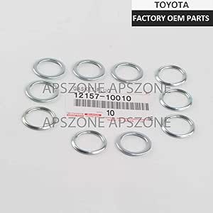 Amazon | トヨタオイルドレインプラグCrushableスチールガスケットのセット10 OEM 12157 – 10010 | ドレン ...