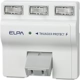 Amazon.co.jp: エルパ (ELPA) サージ付アダプタ コンセント 雷ガード 省エネ 耐雷 2個口 125V 15A 節電 A-S200B(W) : パソコン・周辺機器