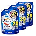Amazon | デカラクサイズ アタック抗菌EX 2900g ×3個 洗濯洗剤 液体 つめかえ用 スプラッシュクリアの香り | ノーブランド品 | 液体洗剤