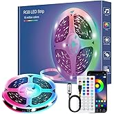 Cozylady LED Light Strip 5M,16.4ft USB RGB Strip Lights with Remote ...