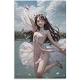 Jp 童顔のロリータ少女 157 かわいいポスターヌード大胆露出、写真絵画 壁飾り キャンバス 印刷 ポスター