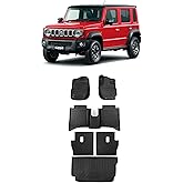 Amazon | VKINGER ジムニーノマド JC74 5ドア セット割 フロアマット ラゲッジマット 運転席 助手席 2列目 ラゲッジ ペダルマット 防汚 防水 3P 内装 カスタム ...