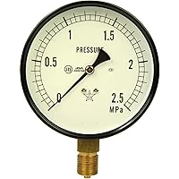 Amazon.co.jp: 右下精器 汎用圧力計A100・G3/8 S-41・2.5MPA : DIY・工具・ガーデン