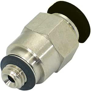 Amazon | 新潟精機 BeHAUS チューブ用ワンタッチ継手 ストレート チューブ外径:6mm PC6-M5 | ホース・チューブ