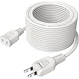 Amazon.co.jp: KIMOC 延長コード 10m 1口 ホワイト 15A 125V 1500W 電源ケーブル 10m コンセント 1個口 180度スイングプラグ 電源タップ 10 ...